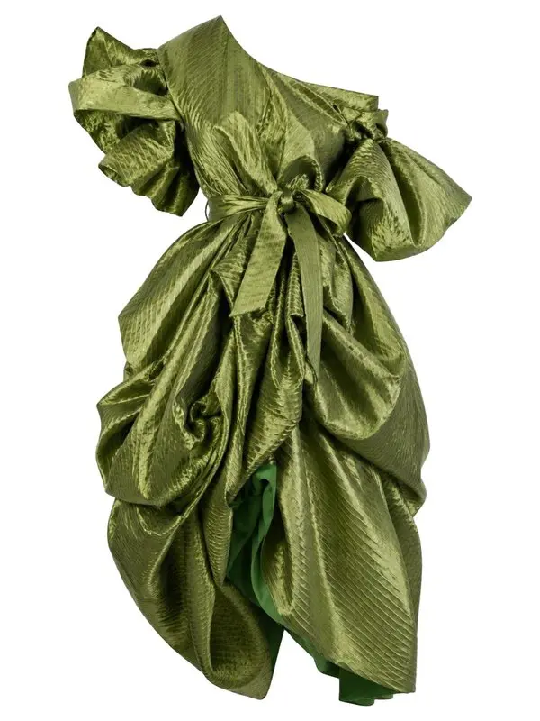 Miro Misljen Sculptural Gown - Green