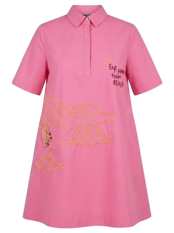 KING NAKED Another Diion Shirt Dress - Pink