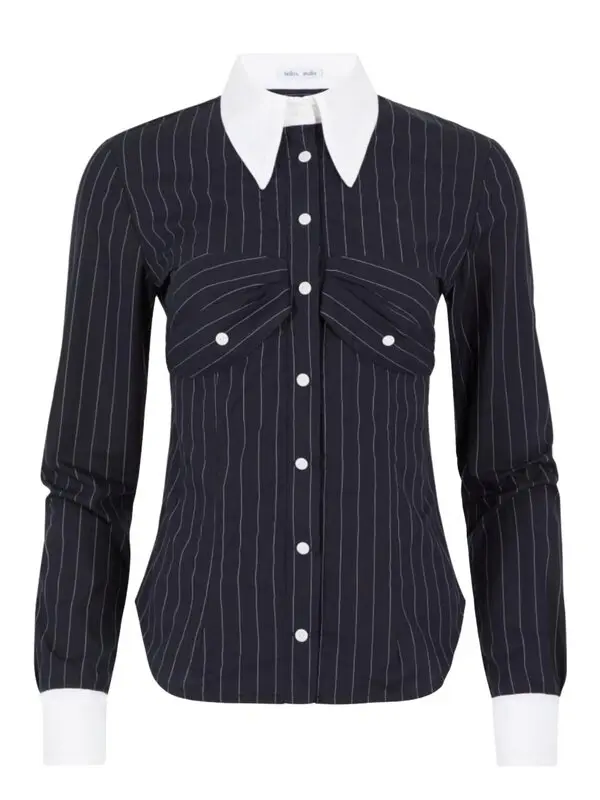 BELKYS STUDIO Colette Bra Shirt - Blue