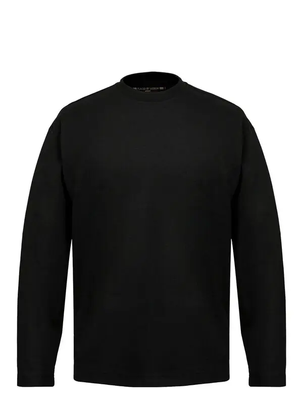 SMART AND JOY Classic Crewneck Sweater - Black