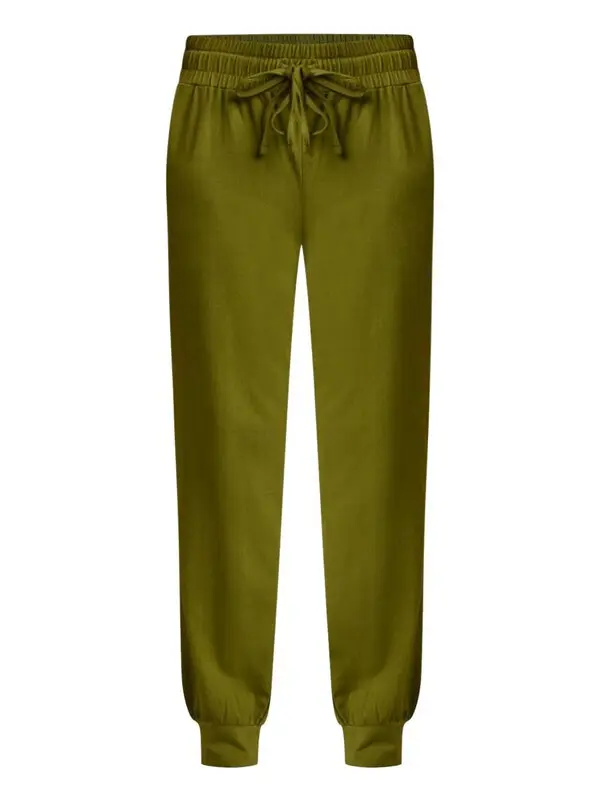 KNOWN SUPPLY Drawstring Cotton Joggers Docino Olive - Green