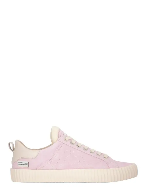 SPRINGA | UNIQUE VULCANIZED SNEAKERS ITALIAN HANDMADE Wavy Suede Sneakers - Pink