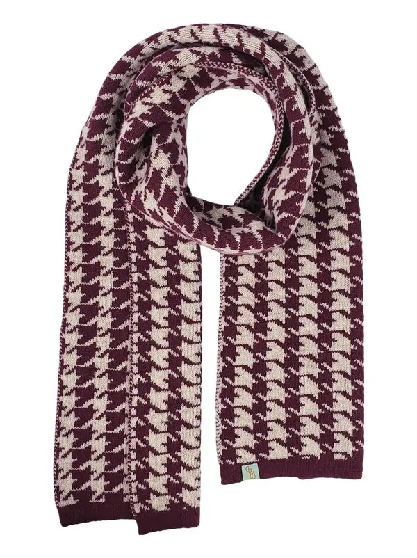 OTTO & SPIKE Neutrals Scarves I Wanna Be Your Dog Bordeaux Maroon - Red