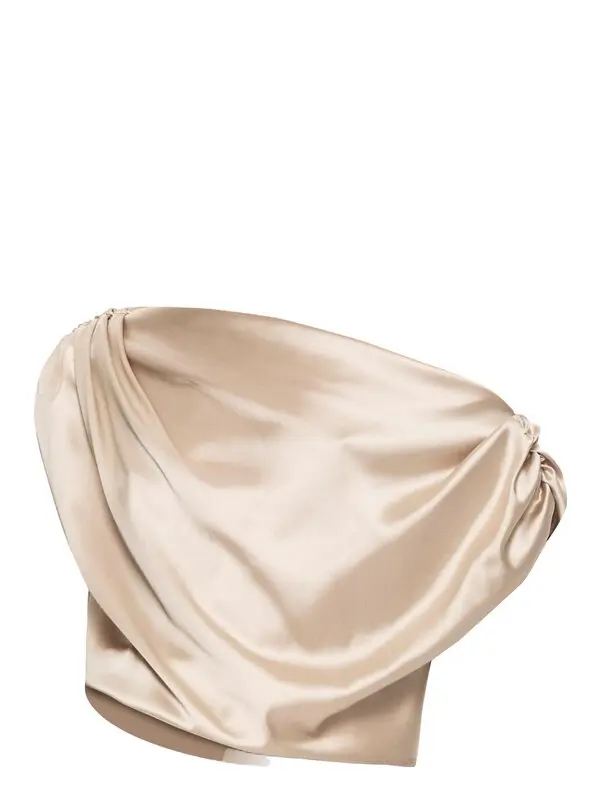 ANGELIKA JOZEFCZYK Neutrals Satin Blouse Livia - Beige