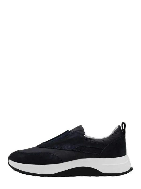 ILVI Baar Navy Suede Leather-fabric Sneaker - Blue