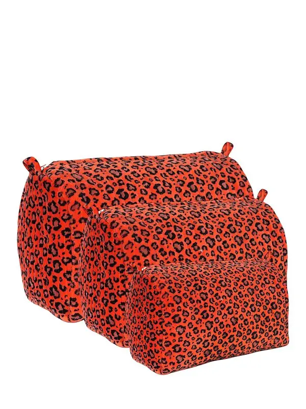 CYC The Velvet Leopard Three Piece Travel Set - Orange