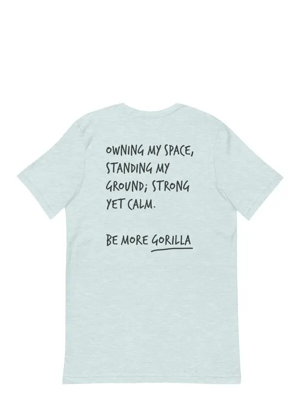 ANCHOR & CREW Ice Think Ocean Gorilla Aspirations Cotton Embroidered T-shirt - Blue