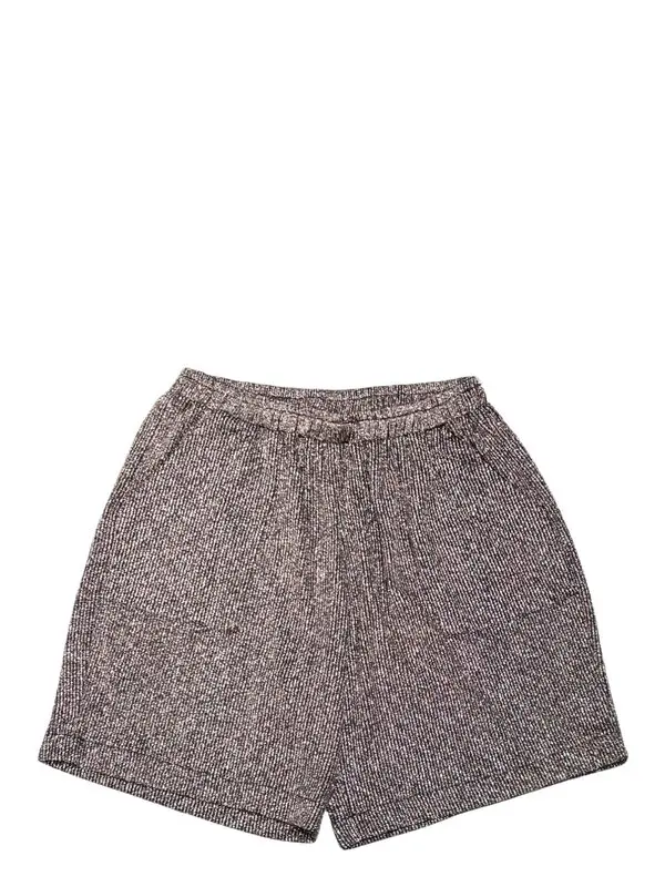 LINDSAY NICHOLAS NEW YORK Disco Glitter Shorts In Bronze - Gold