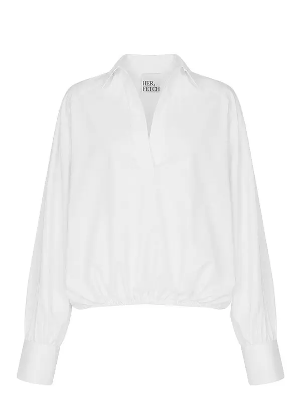 HERFETCH Oversize Basic Shirt - White