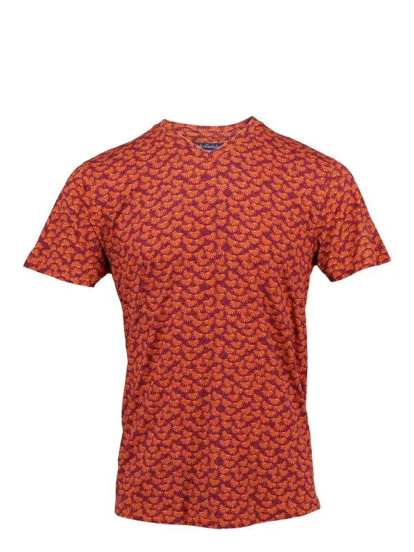 LORDS OF HARLECH Maze Leaves Mulberry - Orange