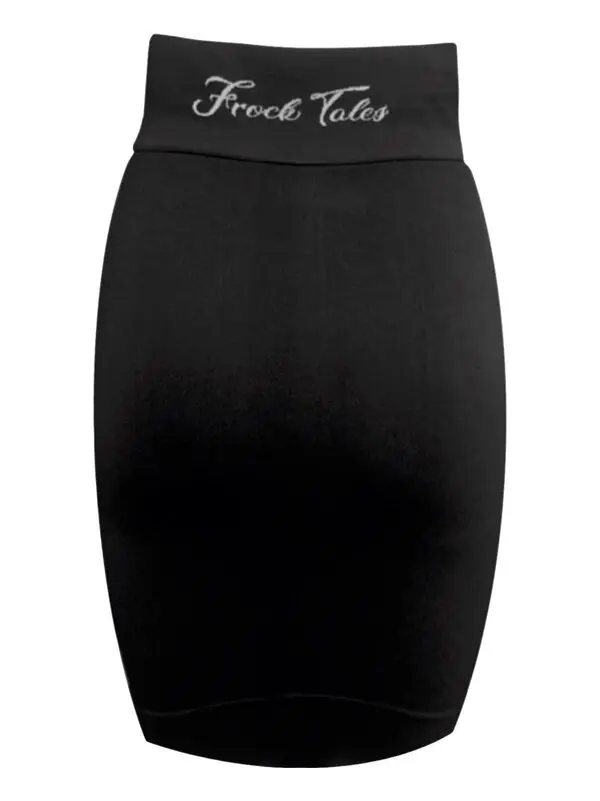 FROCK TALES Mia Body Fit Seamless Skirt - Black