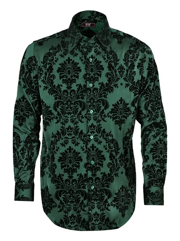 DAVID WEJ Kensington Floral Shirt - Green