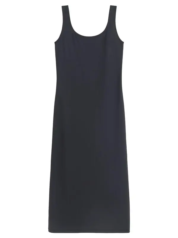 THINKING MU Long Slim Dress Adu - Black