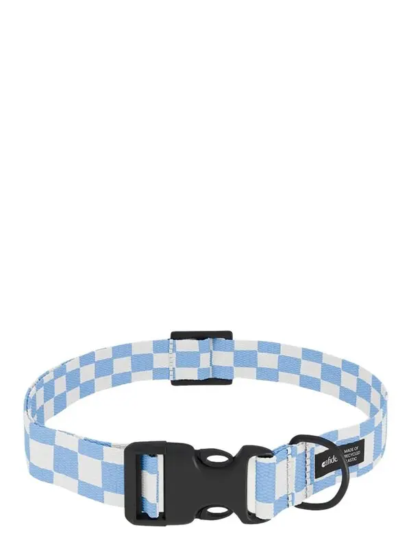 CAFIDE Recycled Pet Collar Vichy Design, Juno - Blue