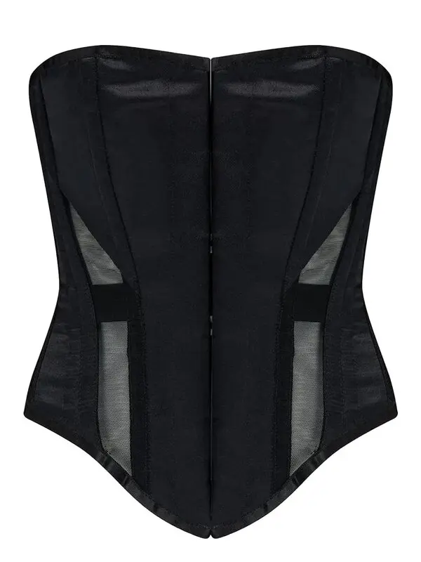 VOLLERS THE CORSET COMPANY LIMITED Vivienne Overbust Corset - Black