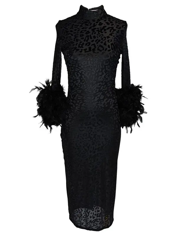 JENNAFER GRACE Julianne Dress In Of The Night - Black