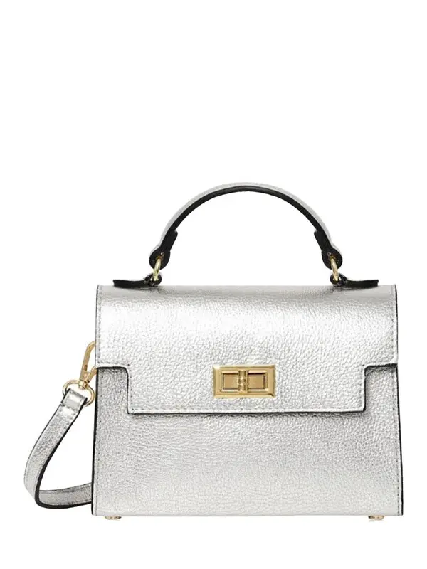 BETSY & FLOSS Forli Top Handle Handbag - Silver