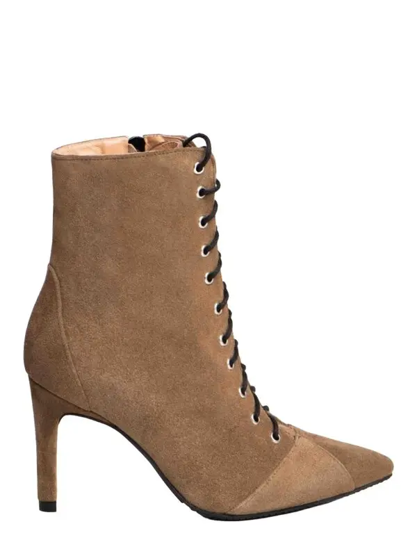 THE 5TH ELEMENT Neutrals Daria Taupe Mid-ankle Slim Boots - Black