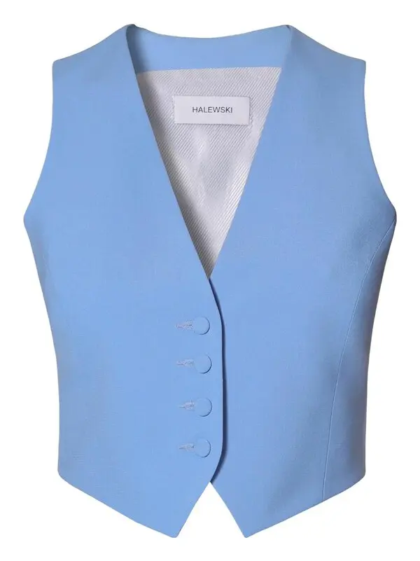 AGGI BY HALEWSKI Sylvia Suit Vest - Blue