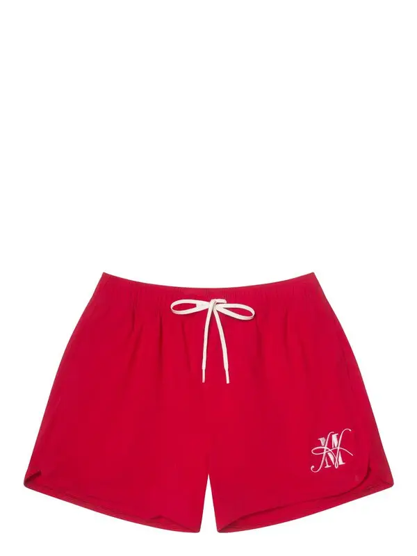 HAUS OF MCLEES Sporting Swim Shorts - Red