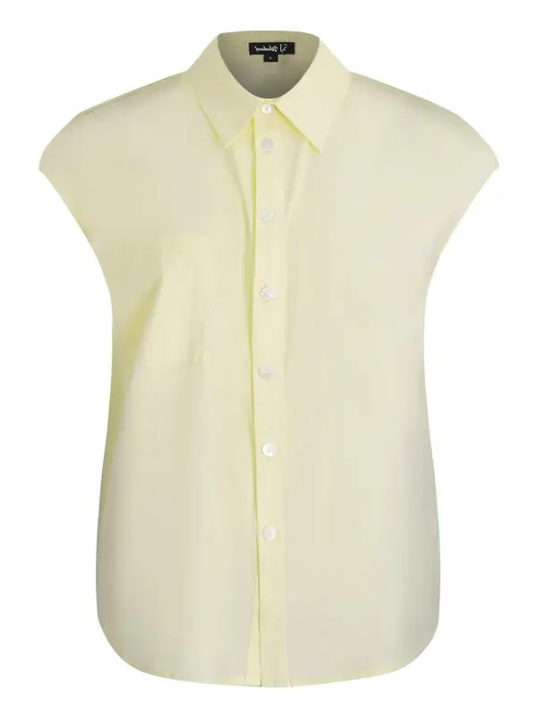 SMART AND JOY Classic Short-sleeve Shirt - Yellow