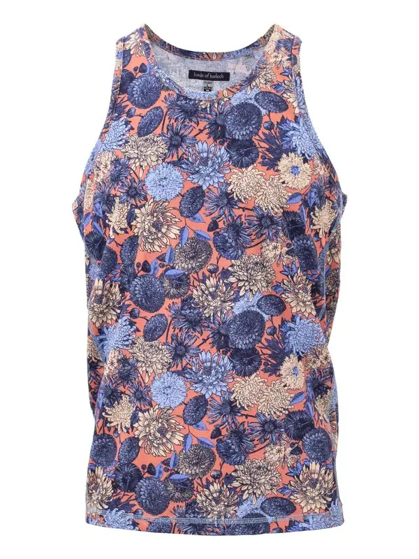LORDS OF HARLECH Tedford Tank Mums Floral Peach - Orange