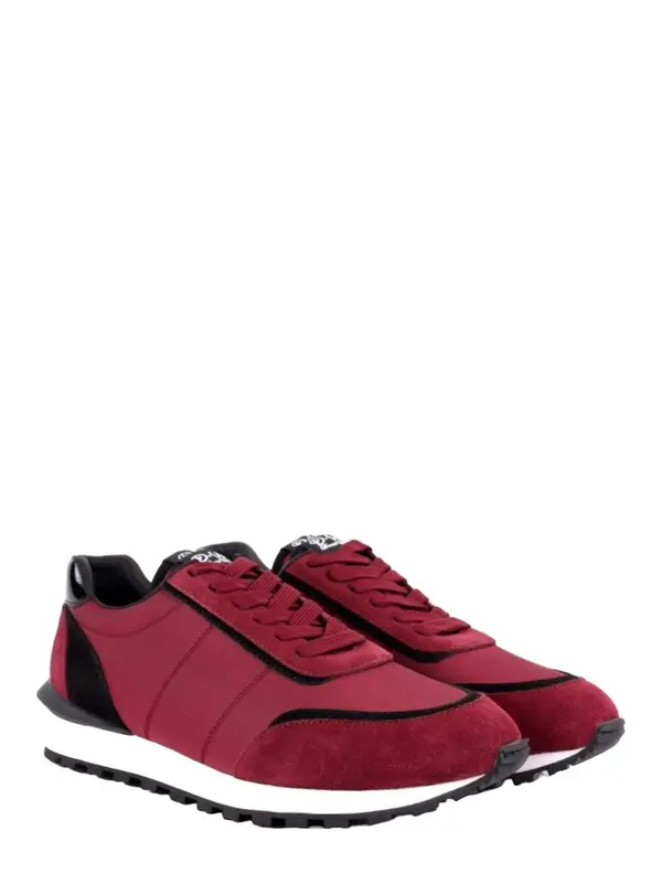 DAVID WEJ Boston Smart Trainers In Wine - Red