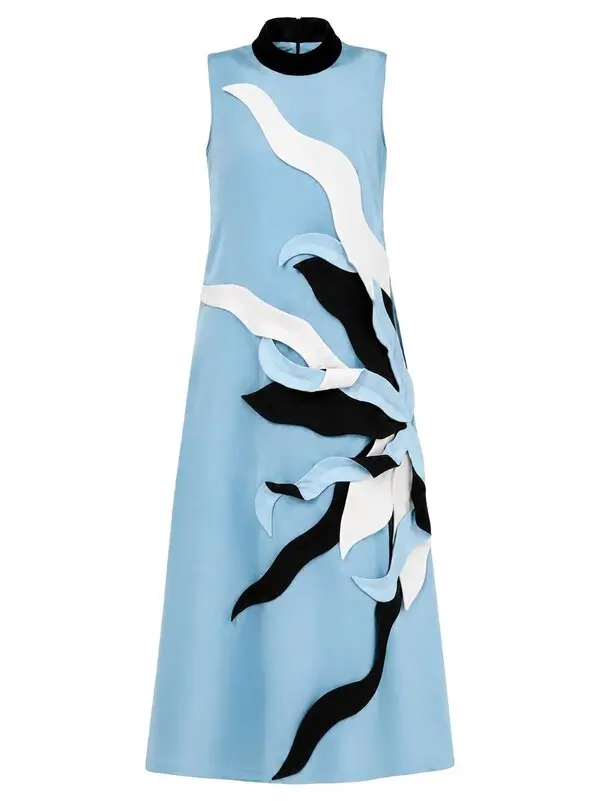 JULIA ALLERT Sleeveless High Neck Occasion Dress Light - Blue
