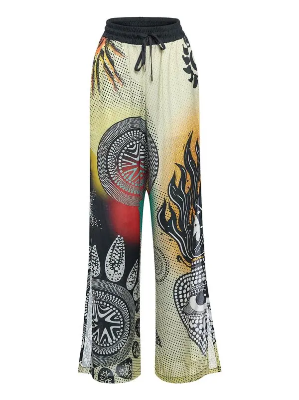 JE TE VEUX Lucid Pant- Multicolor - Black