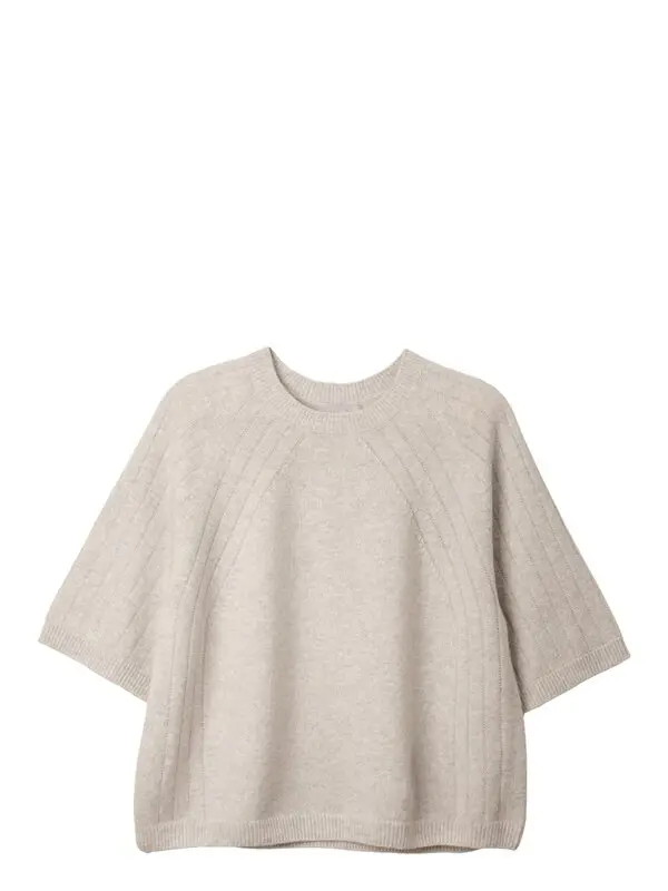 COVE Brooke Boxy Short Sleeve Top - Grey