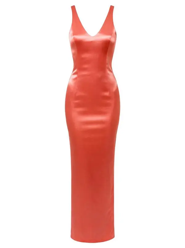 JUNIE Cami Dress Coral - Orange