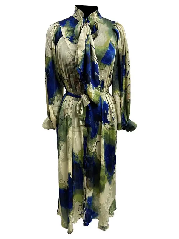 ZASTASTUDIO Summer Print Edition Dress Four - Blue