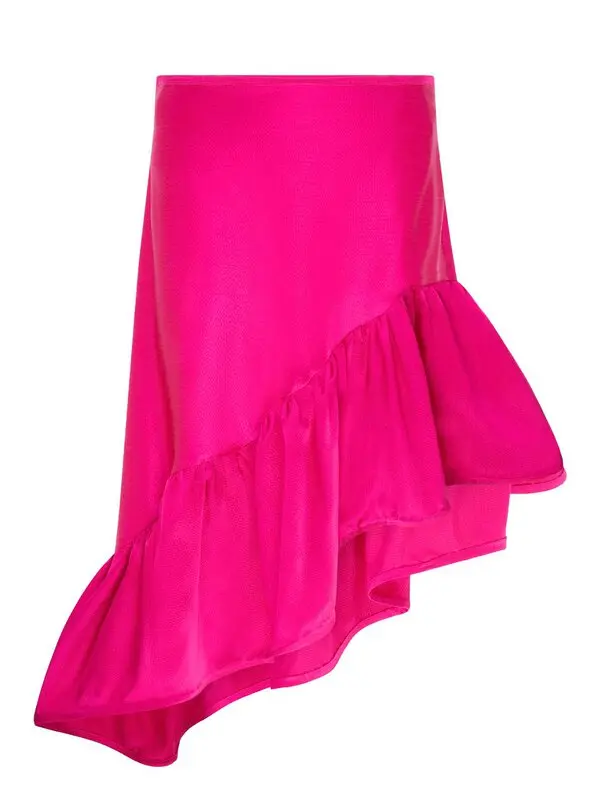 LISA THE LABEL Le Jardin Plumerella Skirt - Red