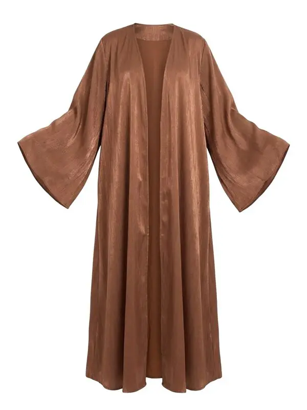 ASHITA FERNANDES Aura Abaya - Brown