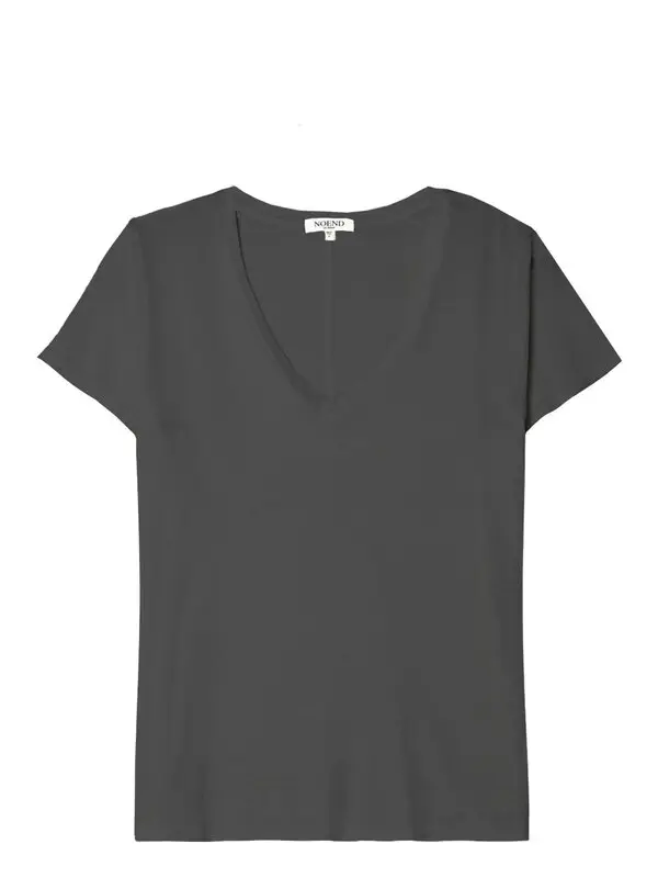 NOEND Supima Cotton V Neck Tee - Grey