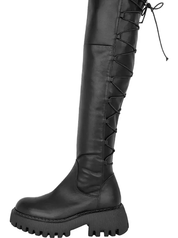 ILVI Velikan Leather High Boot - Black