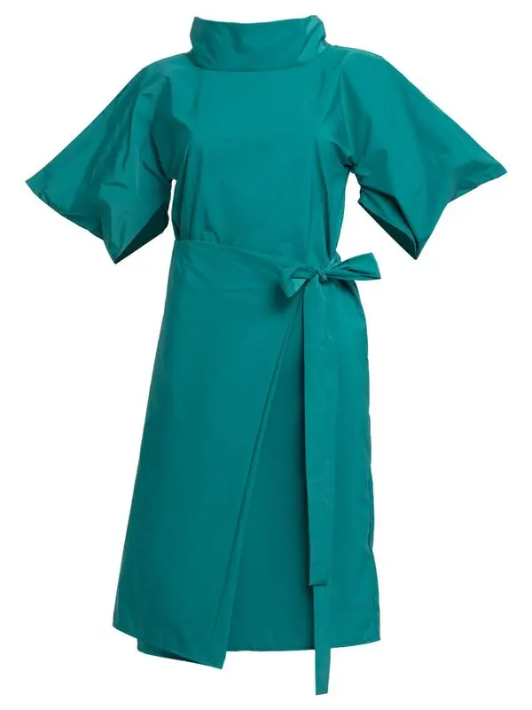 BIANCA POPP Nunnery Dress In Taffeta - Green