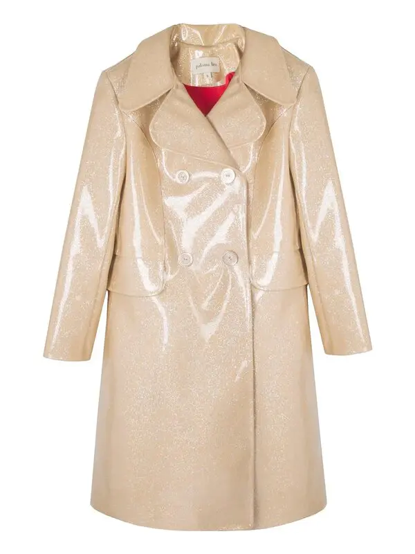 PALOMA LIRA Neutrals Glitter Nude Coat - Brown