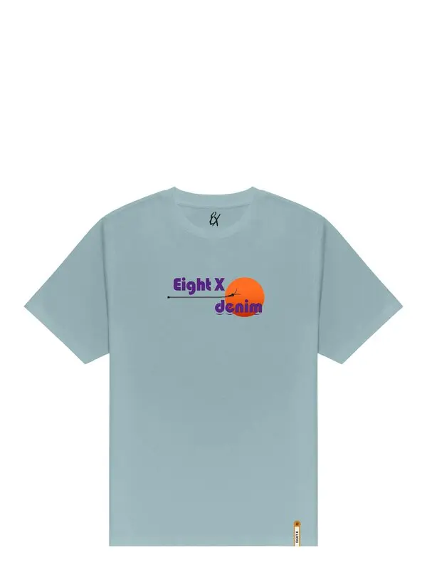 EIGHT X Fly Away Graphic T-shirt Light - Blue