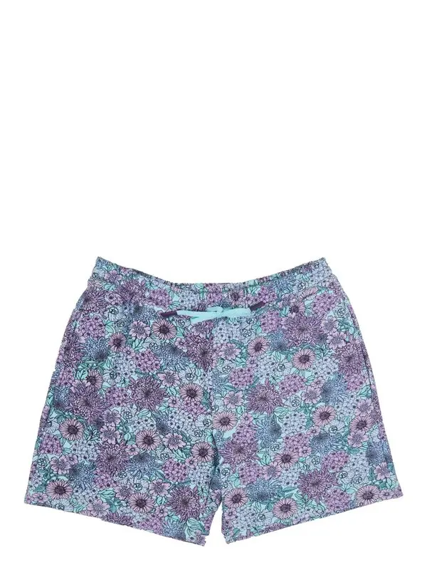 LORDS OF HARLECH Silus Garden Party Interlock Shorts Spearmint - Green