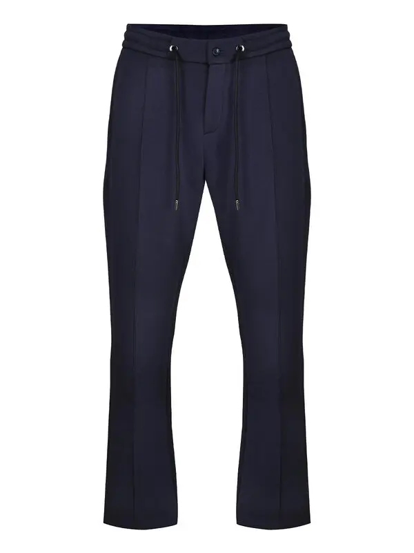DAVID WEJ Enzo Cotton Loose Fit Trouser Navy - Blue