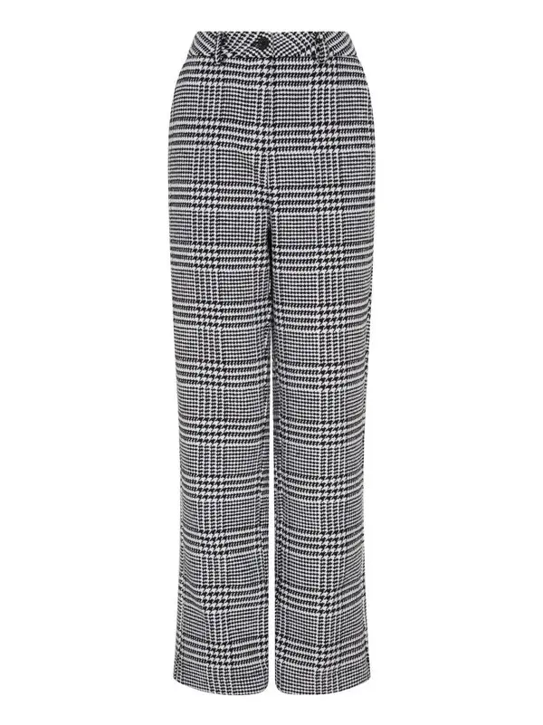 HAY LIFE Check Trousers - Black