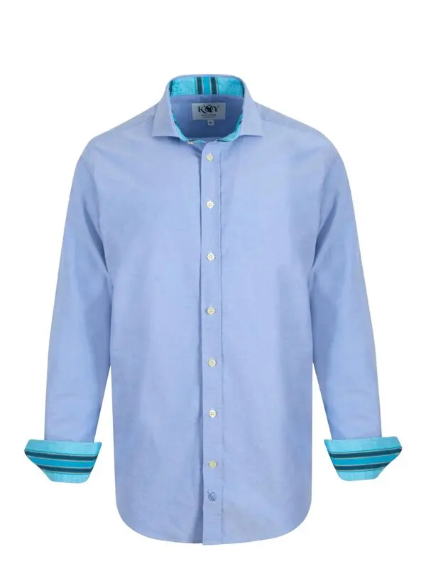 KOY CLOTHING Oxford Cotton Shirt - Blue