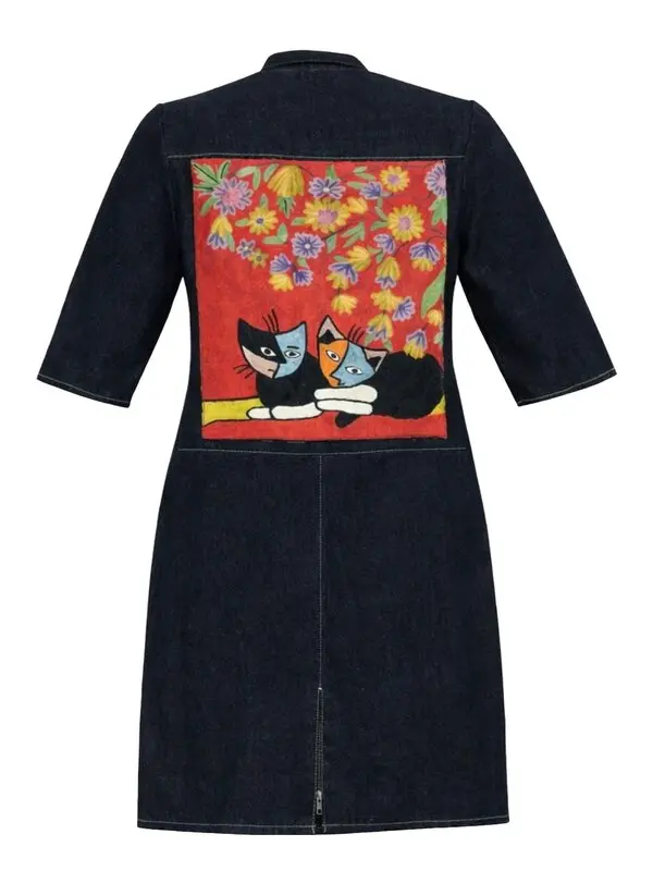 ZASTASTUDIO Denim Wearable Article O Denim Dress - Green