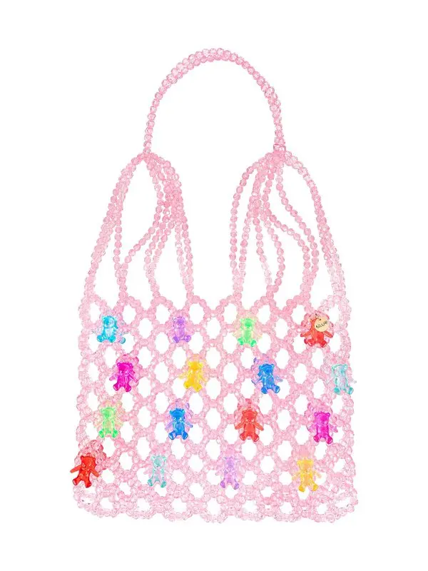 TILLIE BEADS Bear Hug Beach Bead Bag - Pink