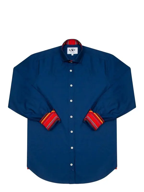 KOY CLOTHING Mara Oxford Shirt Navy - Blue