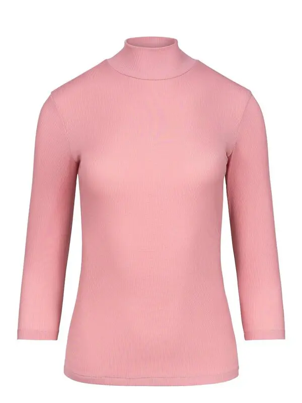OH!ZUZA NIGHT&DAY Rib Rollneck Top - Pink
