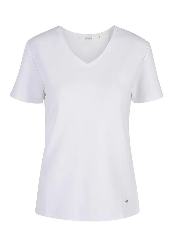 TIRILLM Star V-neck T-shirt - White