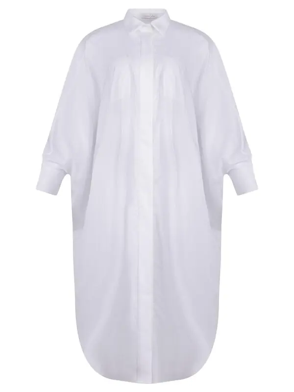 HELENE GALWAS Kada Loose Cotton Maxi Dress - White