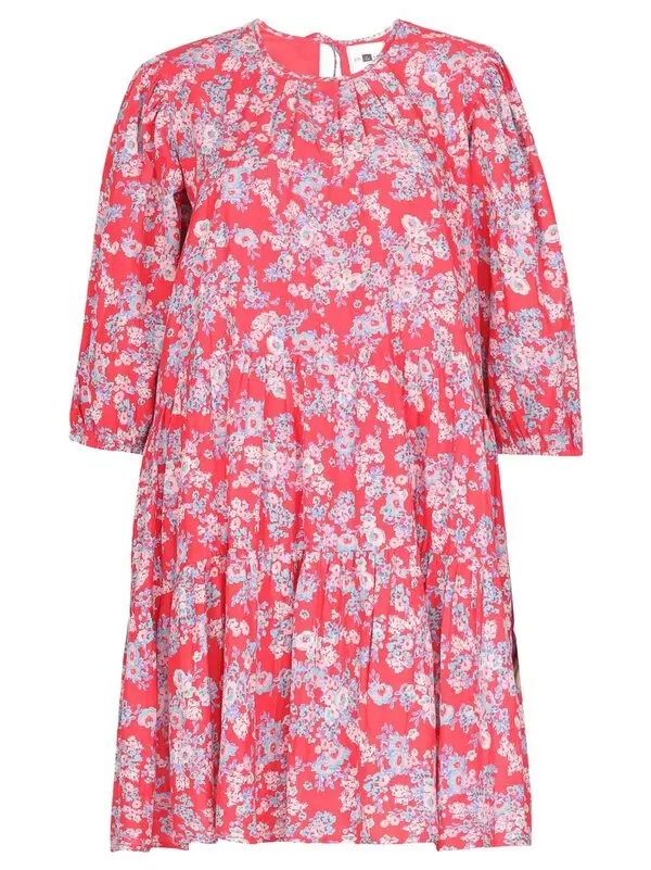 EM & SHI Colour Me Love Tie Dress - Red